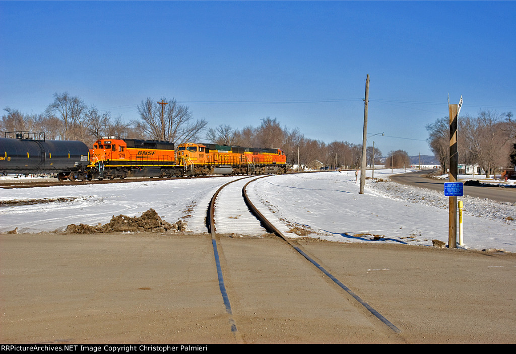 BNSF 1719, 9891, and 4977